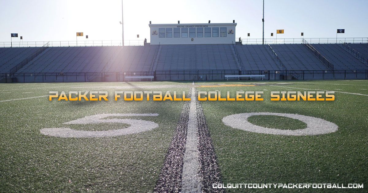 Packer Football College Signees - Colquitt County Packers High School ...